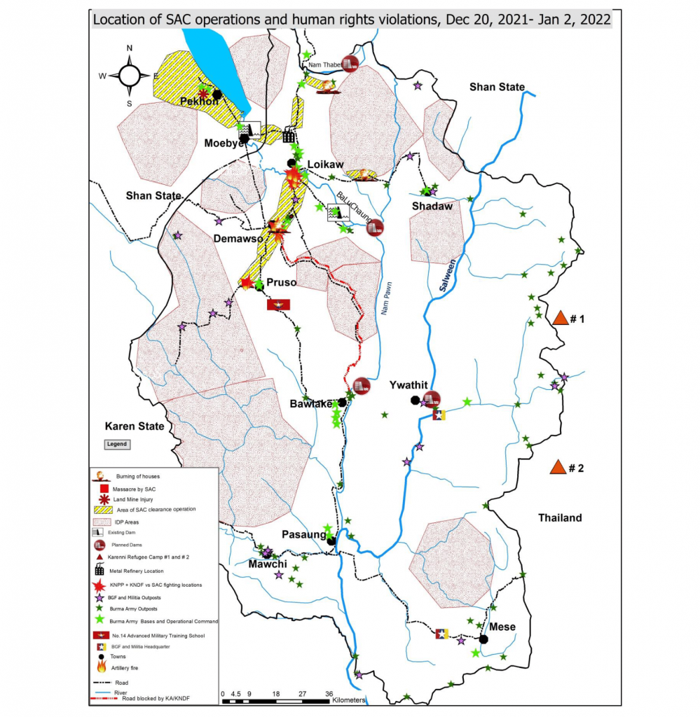 Summary of SAC human rights violations in Karenni State and Pekhon ...